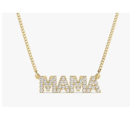 AdornA | Jewelry | Mama Block 4k Or 18k Upon Request Yellow Gold ...